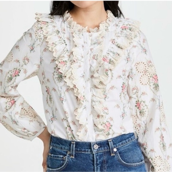 LoveShackFancy | Tops | Loveshackfancy Ruffles Blouse | Poshmark